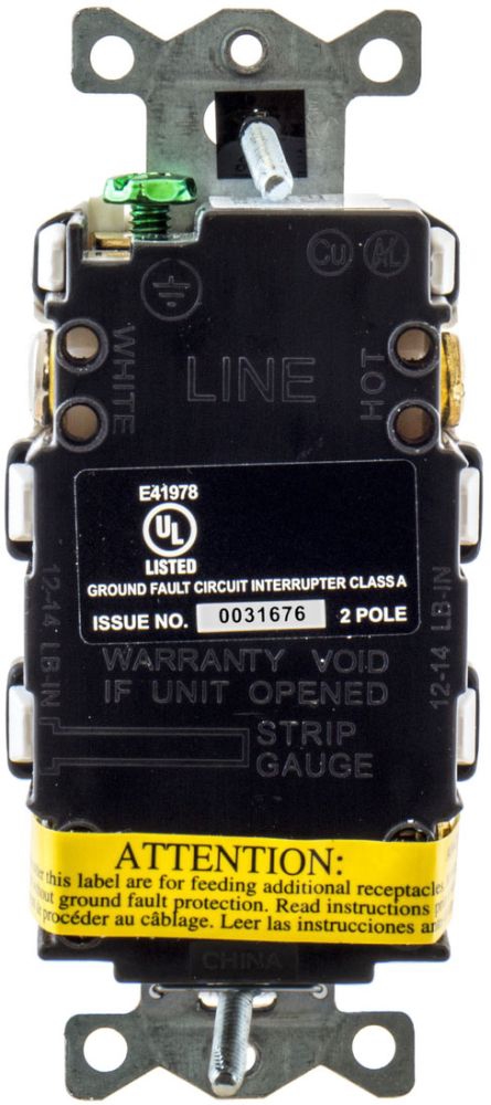 HUBGFTWRST20W HWS GFTWRST20W SELF TEST GF RCPT | Hill Country Electric ...