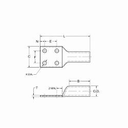 YA2CN BURNDY #2STR-NEMA CU HYLUG | Kendall Electric Inc