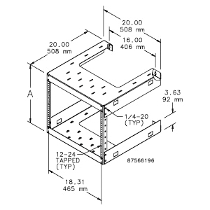 E19FWM25U20 HOFFMAN Rack Wall Mt | Kendall Electric Inc