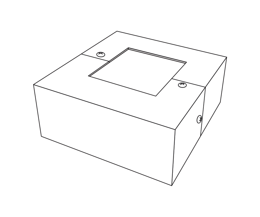 BC5 RAB BASE COVER 5^^ SQUARE | Kendall Electric Inc