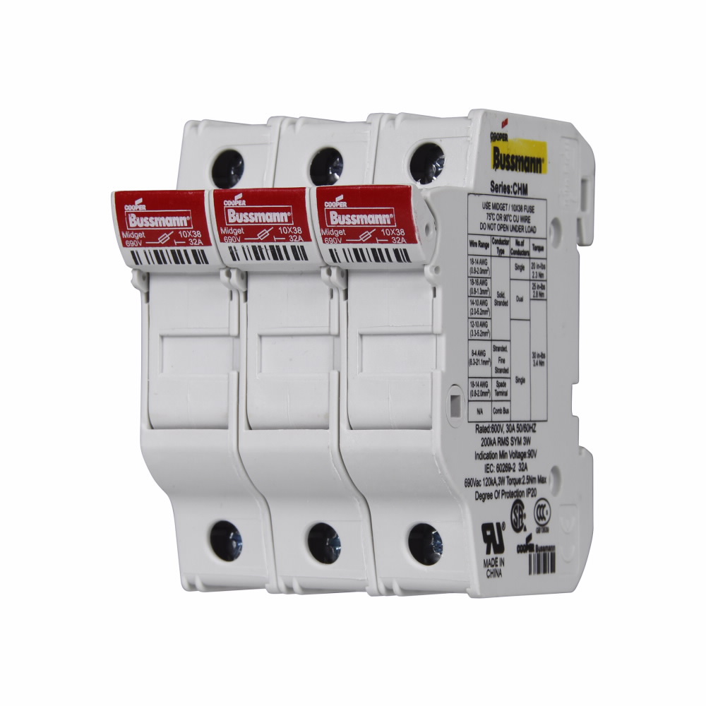 CHM3DU BUS 3-POLE 30A 600V MFH FOR | Kendall Electric Inc