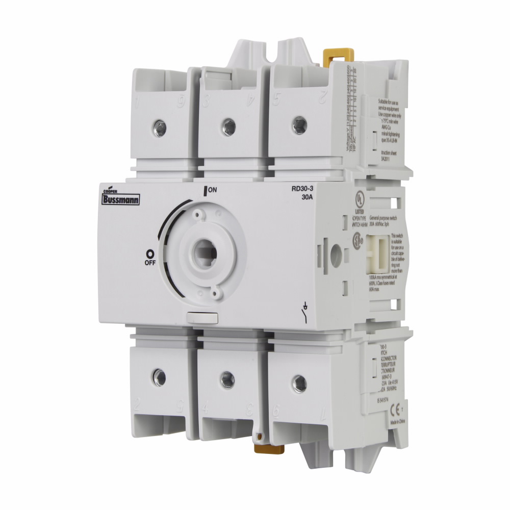 RD30-3 BUS SWITCH 30A NON-F 3P | Kendall Electric Inc
