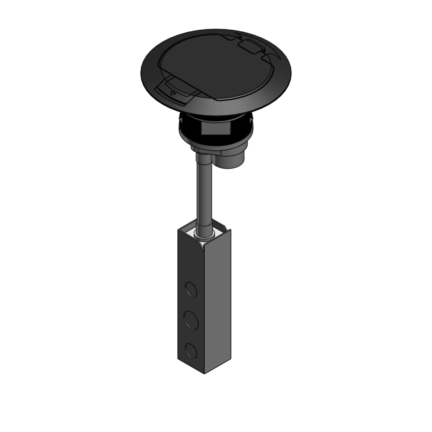 FPT4-4P-4C-TBLK T-B 4X4 POKE-THRU 4 | Kendall Electric Inc