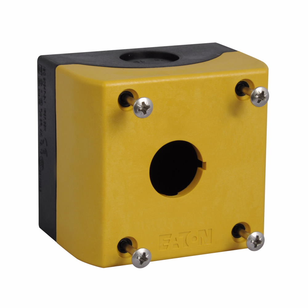 M22-IY1-PG CH 22MM 1-HOLE EMPTY | Kendall Electric Inc