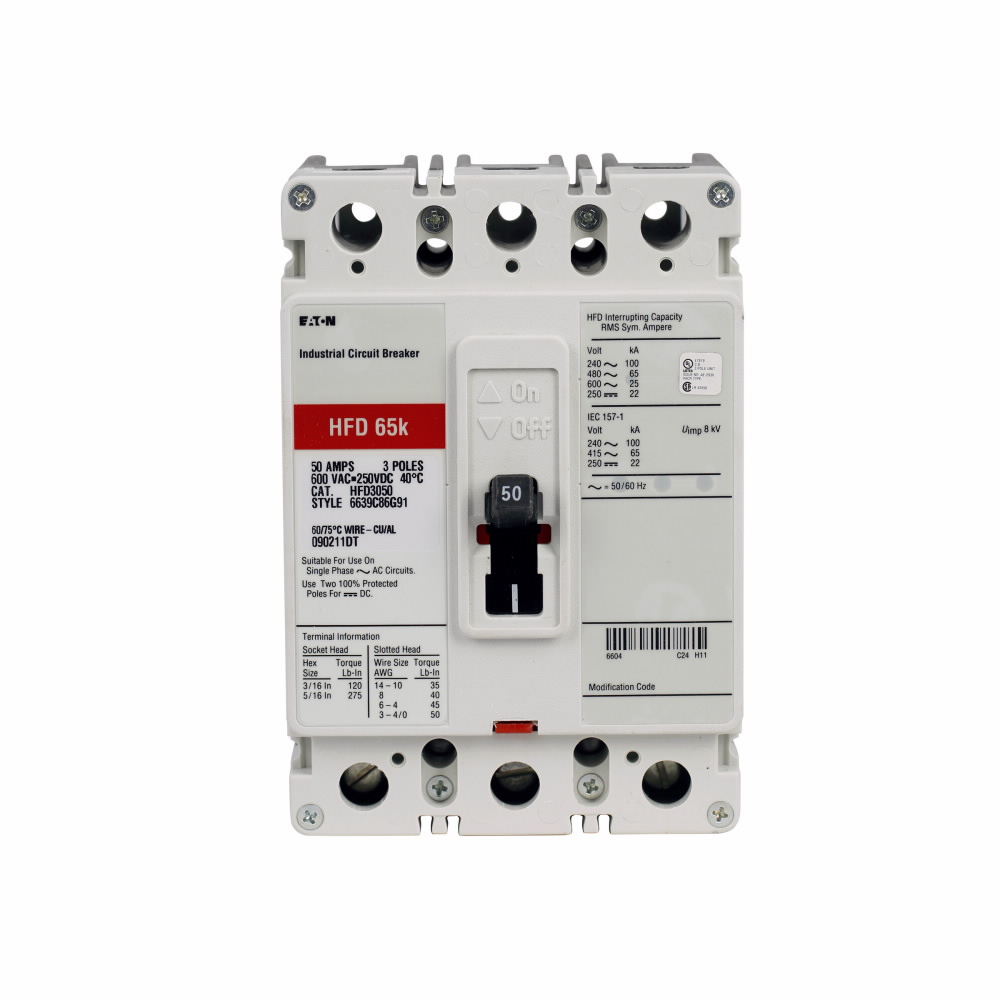 HFD3125 CH 3P 125A BREAKER W/LOAD | Kendall Electric Inc