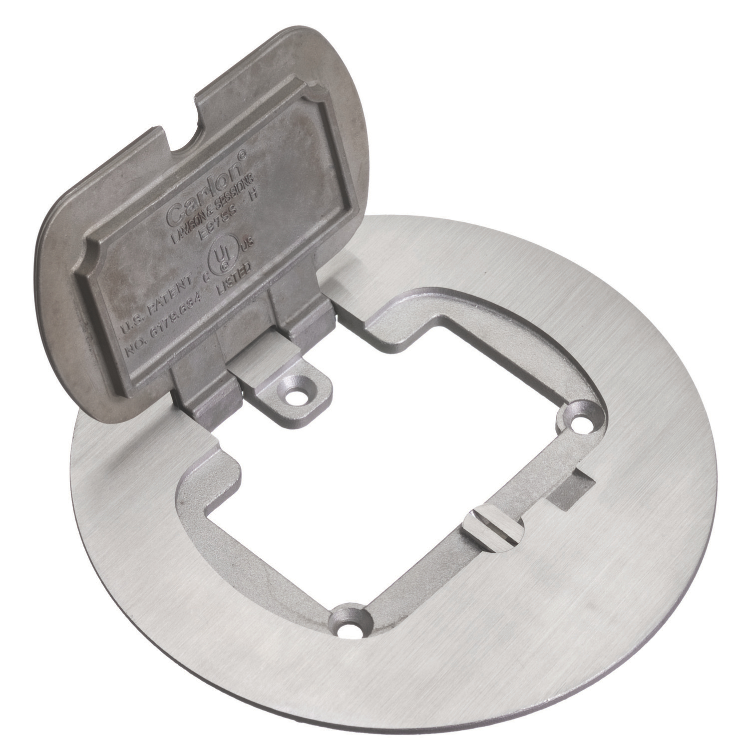 E97SS CAR FLR BOX CVR DUPLEX | Kendall Electric Inc