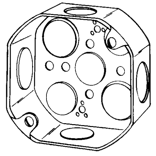 4OSPL APP 4X1-1/2 DEEP OCT BOX W/ | Kendall Electric Inc