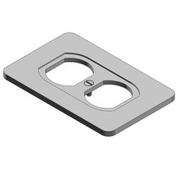 DS23-TB T-B SGL GANG FS/FD CVRSTL | Kendall Electric Inc