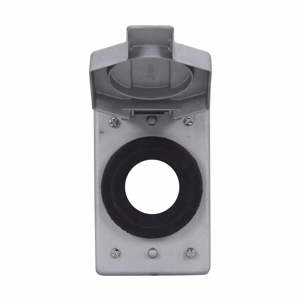 WLRS2 CRS-H ALUMINUM SGL RCPT COVER | Kendall Electric Inc