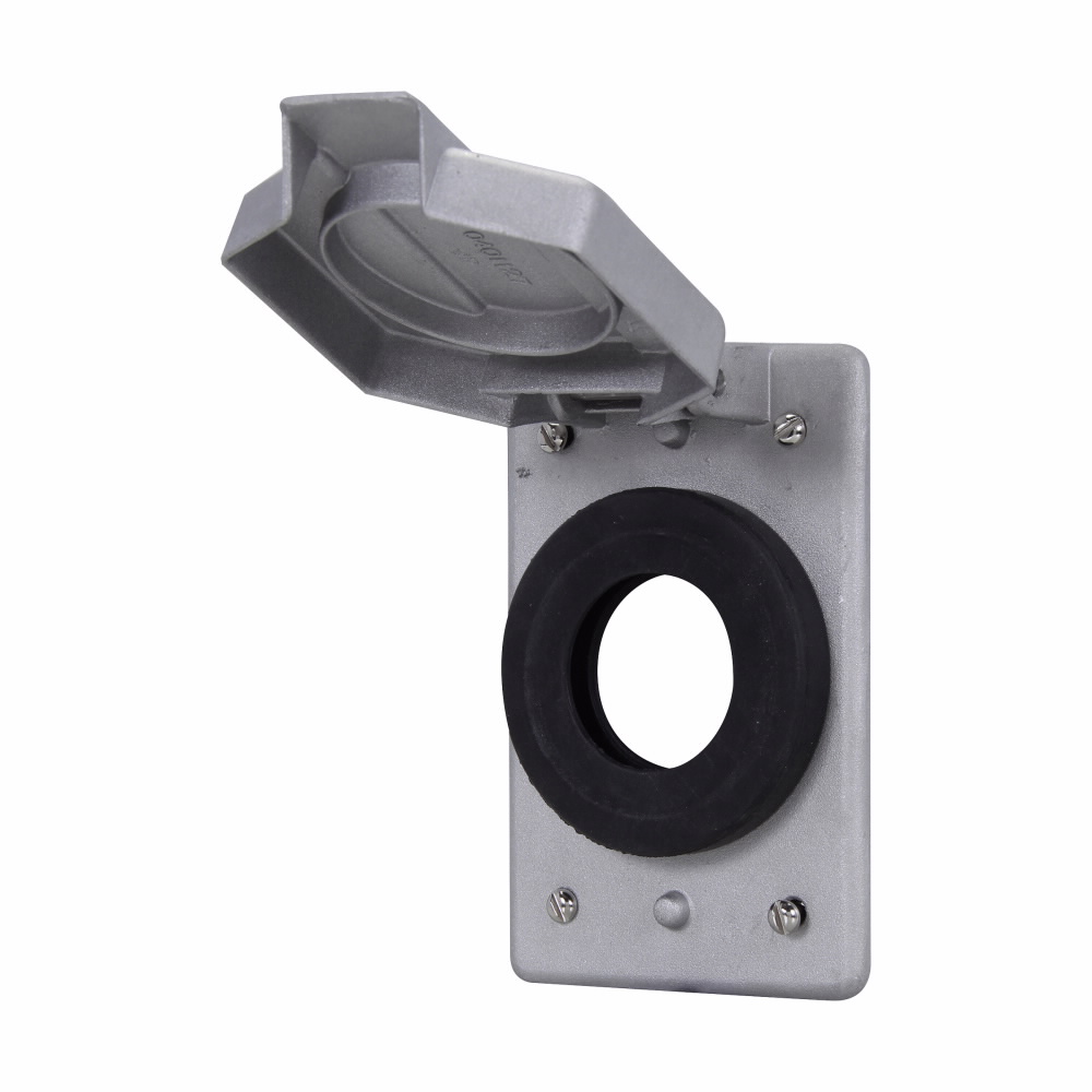 WLRS2 CRS-H ALUMINUM SGL RCPT COVER | Kendall Electric Inc