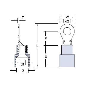 14RB-10 T&B RING TERM VINYL-INSUL | Kendall Electric Inc