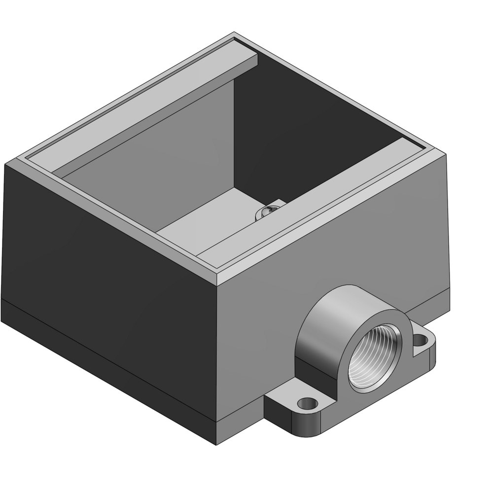 FD22-TB T-B 3/4^ 2G-DEEP BOX | Kendall Electric Inc