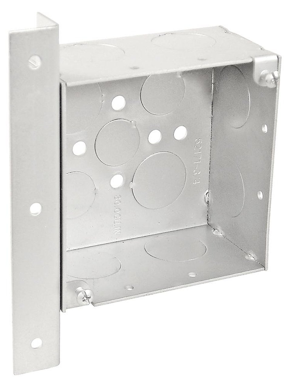 52171-AB GARVIN 4 SQUARE JUNCTION BOX, 2-1/8 IN. DEEP, WITH VERTICAL ...