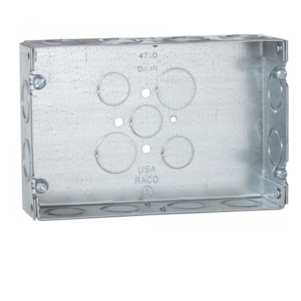 951 RACO 2G BOX 1-5/8 DP CONCEN KO | Kendall Electric Inc