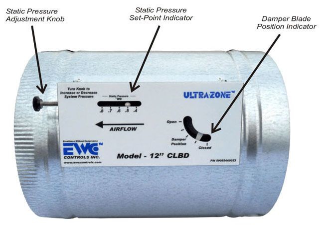 EWC Controls 10-CLBD Constant Load Bypass Damper | United Supply Company