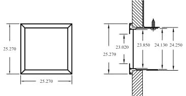 24 x 24 T-Bar Plaster Frame | Victor Distributing