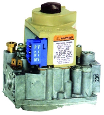 Single Stage, 24 Vac, Slow Opening, Intermittent Pilot Gas Valve. 1/2 x ...