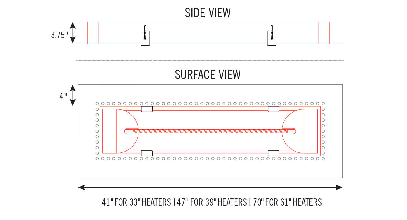 Infratech Flush Mount Heaters