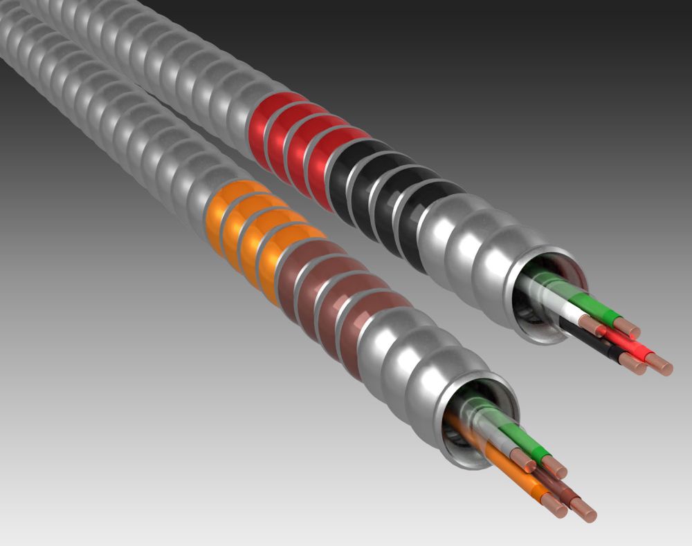 Wire, Cable, Portable Cord Building Wire & Cable Armored Cable - BX ...