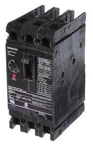 Siemens 600 VAC 500 VDC 100 Amp 65kA 3 Pole ED-Frame Thermal Magnetic Molded Case Circuit ...