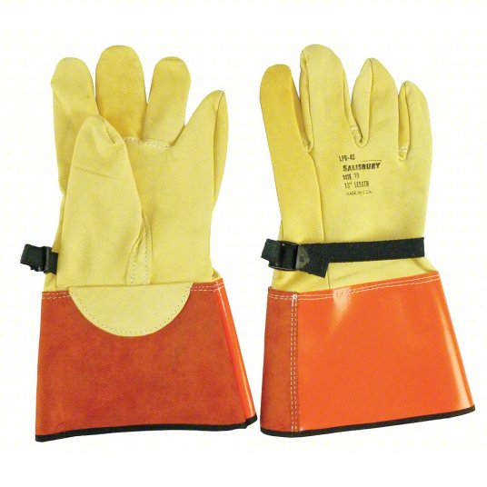 Salisbury Size 10, 13 inch Leather Protector Gloves - Domestic Goatskin ...