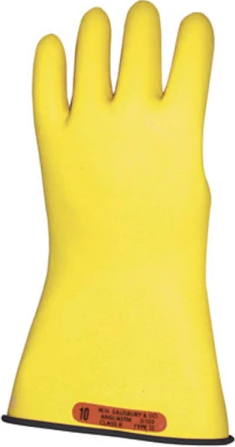 Salisbury Size 10-1/2, Class 0 Rubber Insulating Gloves E014BY/10H ...