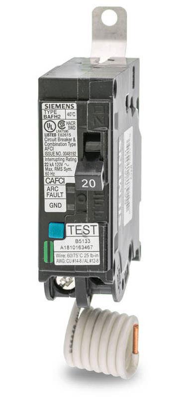 Siemens 20-Amp Bolt-On Molded Case Circuit Breaker | Siemens ...