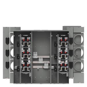 Siemens 600 Amp 1-Phase 125 Amp 1 Phase 6 Position 5-Jaw Ringless ...